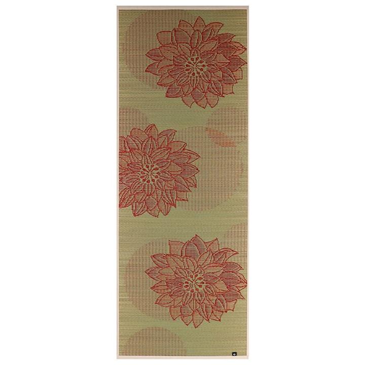 Ikehiko Igusa Tatami Yoga Mat Lotus Flower Pattern 185cm – Japanese Taste