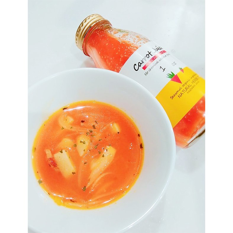 Chikyubatake Carrot Juice From Organic Carrots Multipurpose Juice 1L