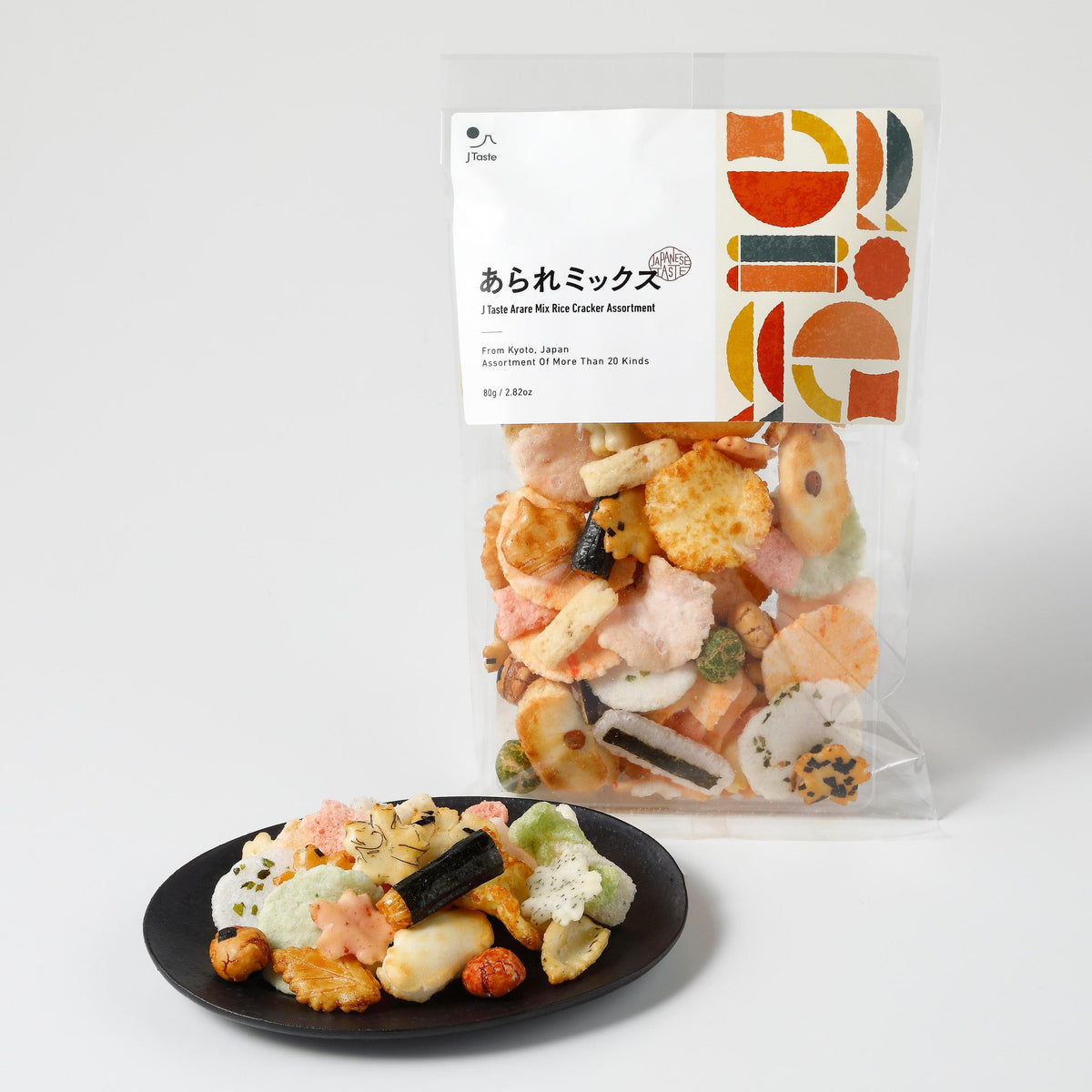 J Taste Arare Mix Rice Cracker 20+ Kinds Assortment 80g (Pack of 3 ...