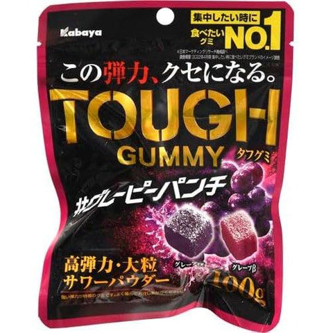 Kabaya Tough Gummy Alpha & Betta Grape Chewy Gummies 100g – Japanese Taste