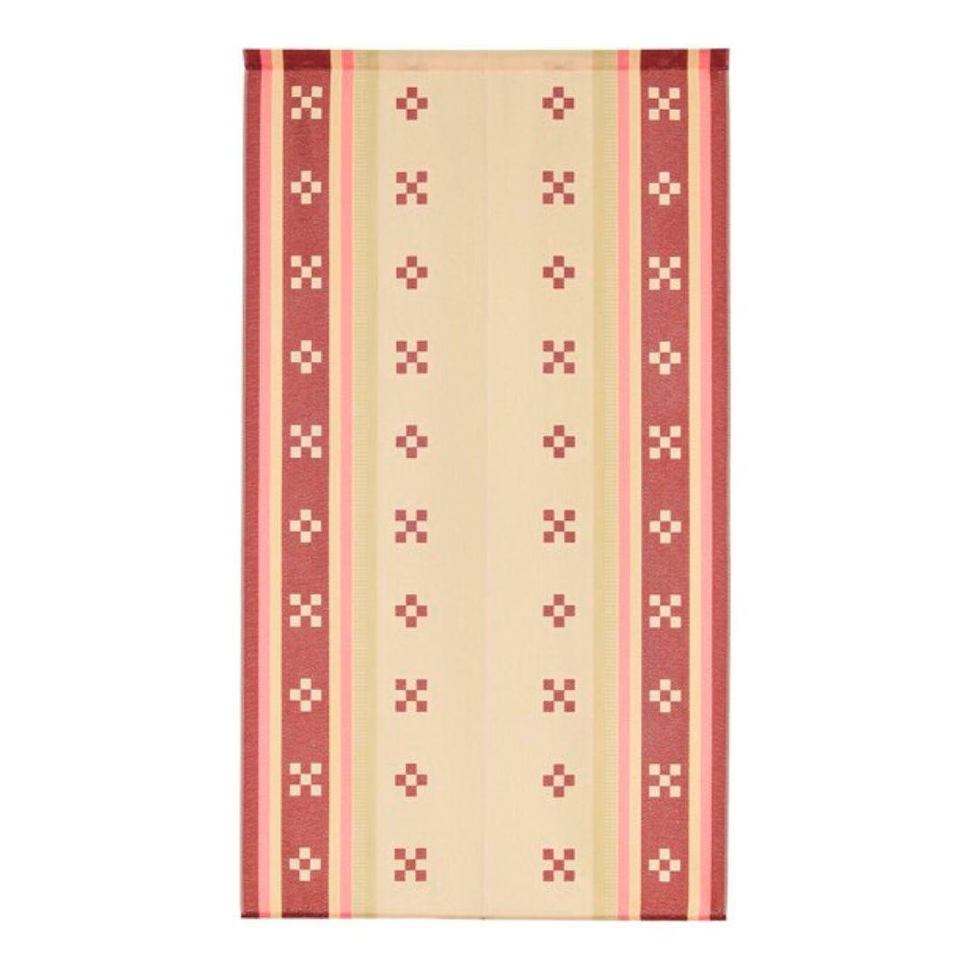 Noren Traditional Five & Four Square Red Kasuri Pattern Doorway Curtai