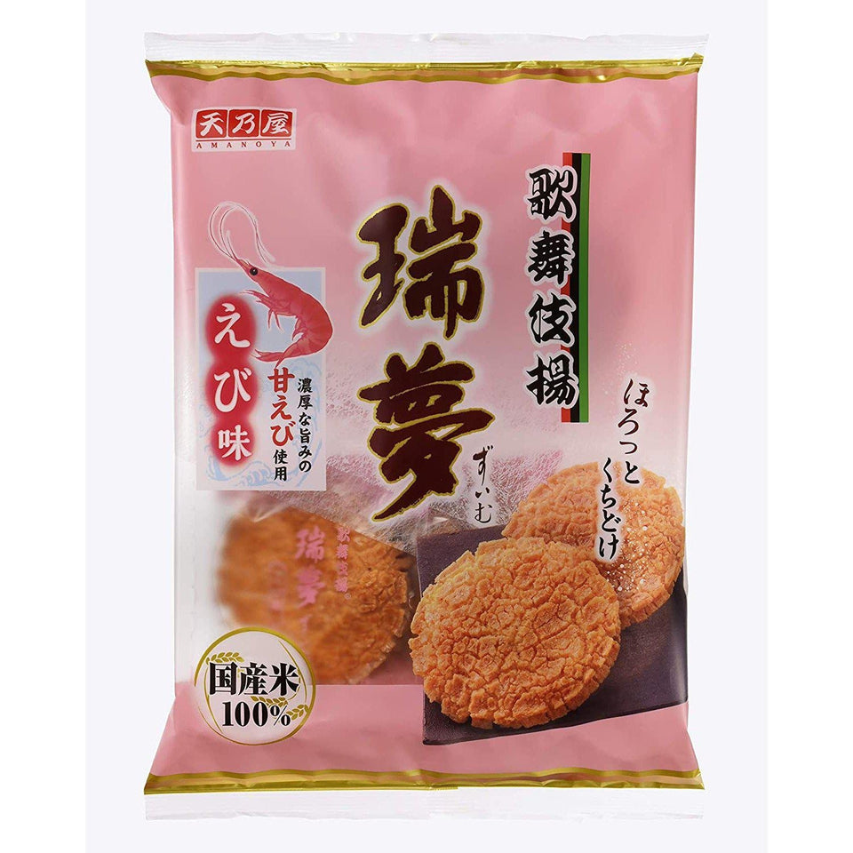 Amanoya Kabukiage Zuimu Shrimp Rice Crackers 6 Pieces – Japanese Taste