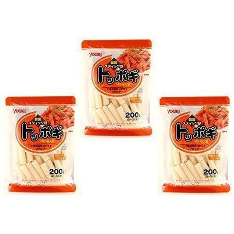 Youki Toppogi Korean Rice Cake Sticks (Pack of 3) – Japanese Taste