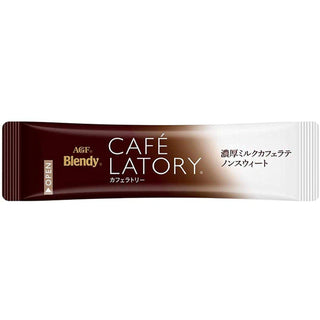 AGF Blendy Café Latory Rich Milk Cafe Latte Unsweetened 18 Sticks ...