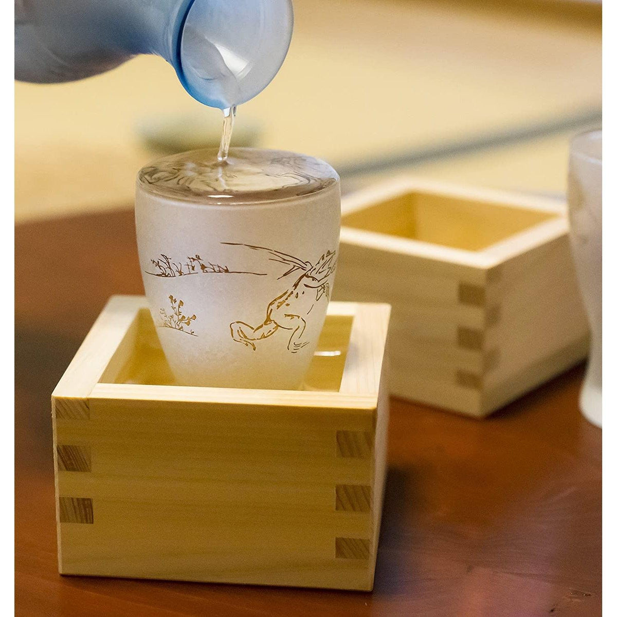 Masu Cup Japanese Hinoki Cypress Wooden Sake Cup Box 1 Gou