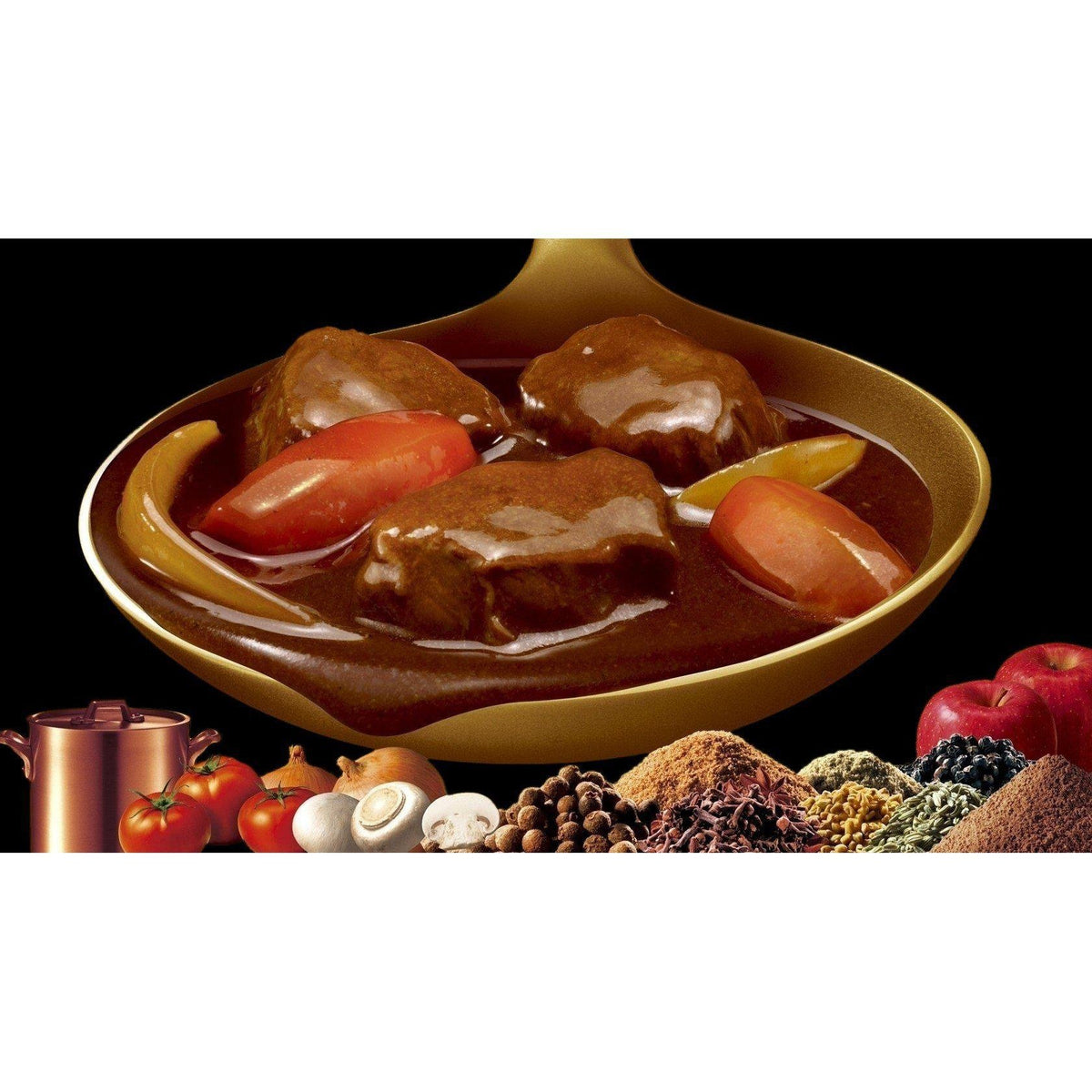 Glico Zeppin Japanese Curry Roux Blocks Medium-Hot 175g