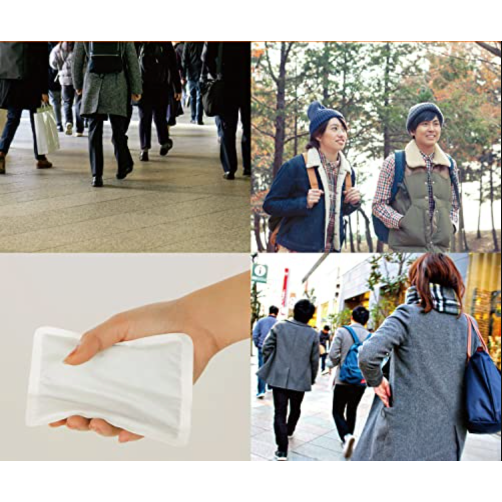Kiribai Kairo Hand Warmer Heat Pads for Winter 10 Pieces