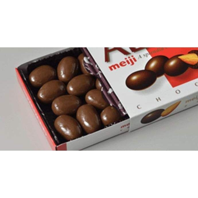 Meiji Almond Chocolate Snack Roasted Almond Milk Chocolate (Pack of 10