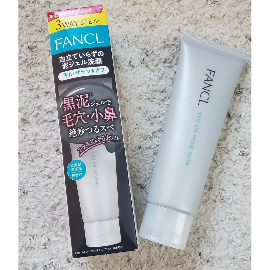 FANCL Clay Gel Facial Wash (Anti Pore Face Cleanser) 120g