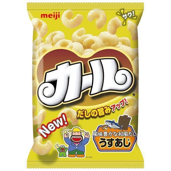 Meiji Karl Corn Puff Snack Cheese & Light Salt Flavors (Pack of 2 Bags