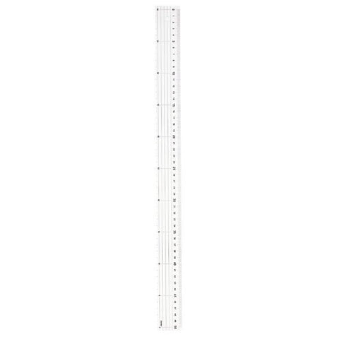 Raymay Metric Ruler With Stainless Steel Cutting Edge 50cm