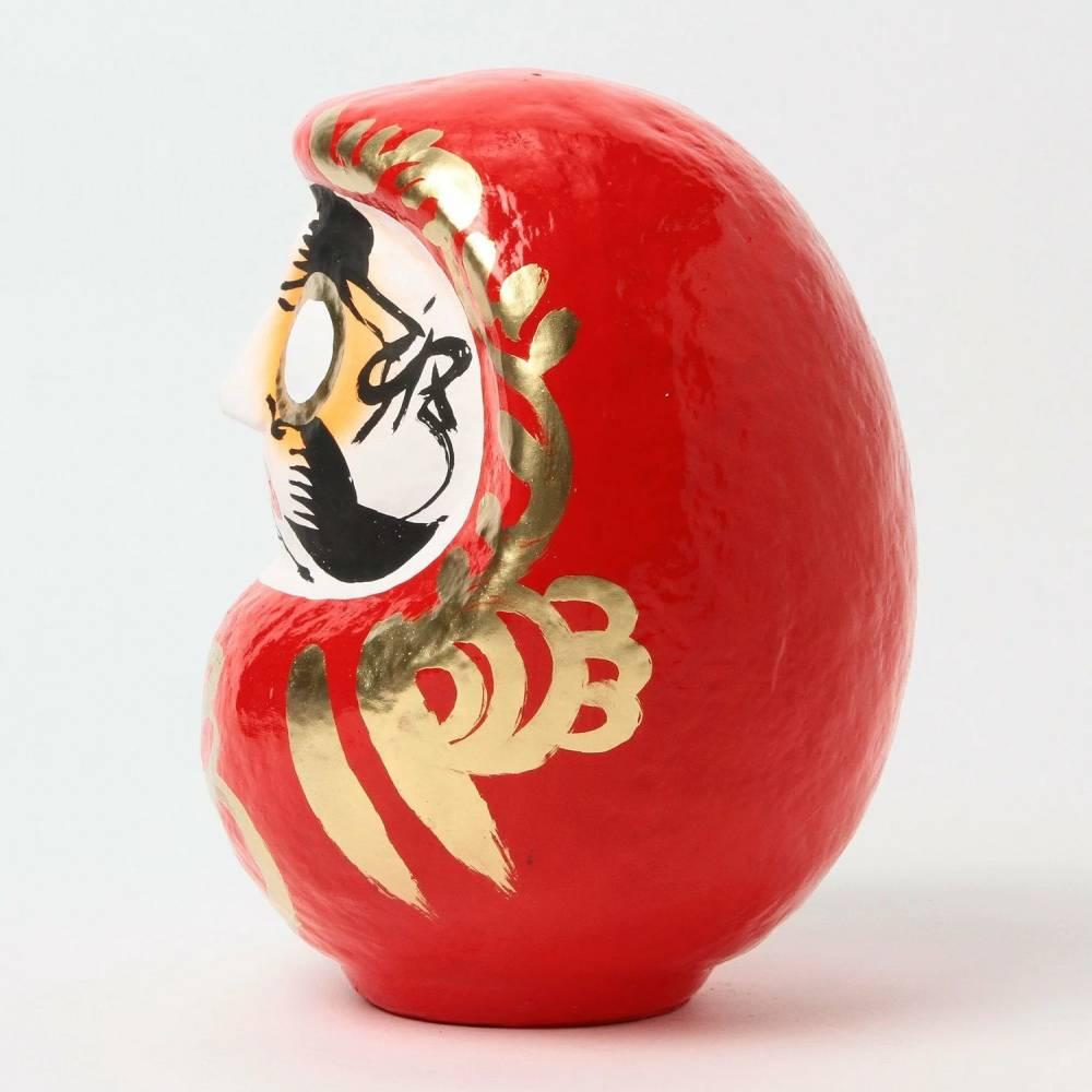 Shirakawa Daruma Doll “Ho” Handmade Good Luck Charm Red Doll 25cm