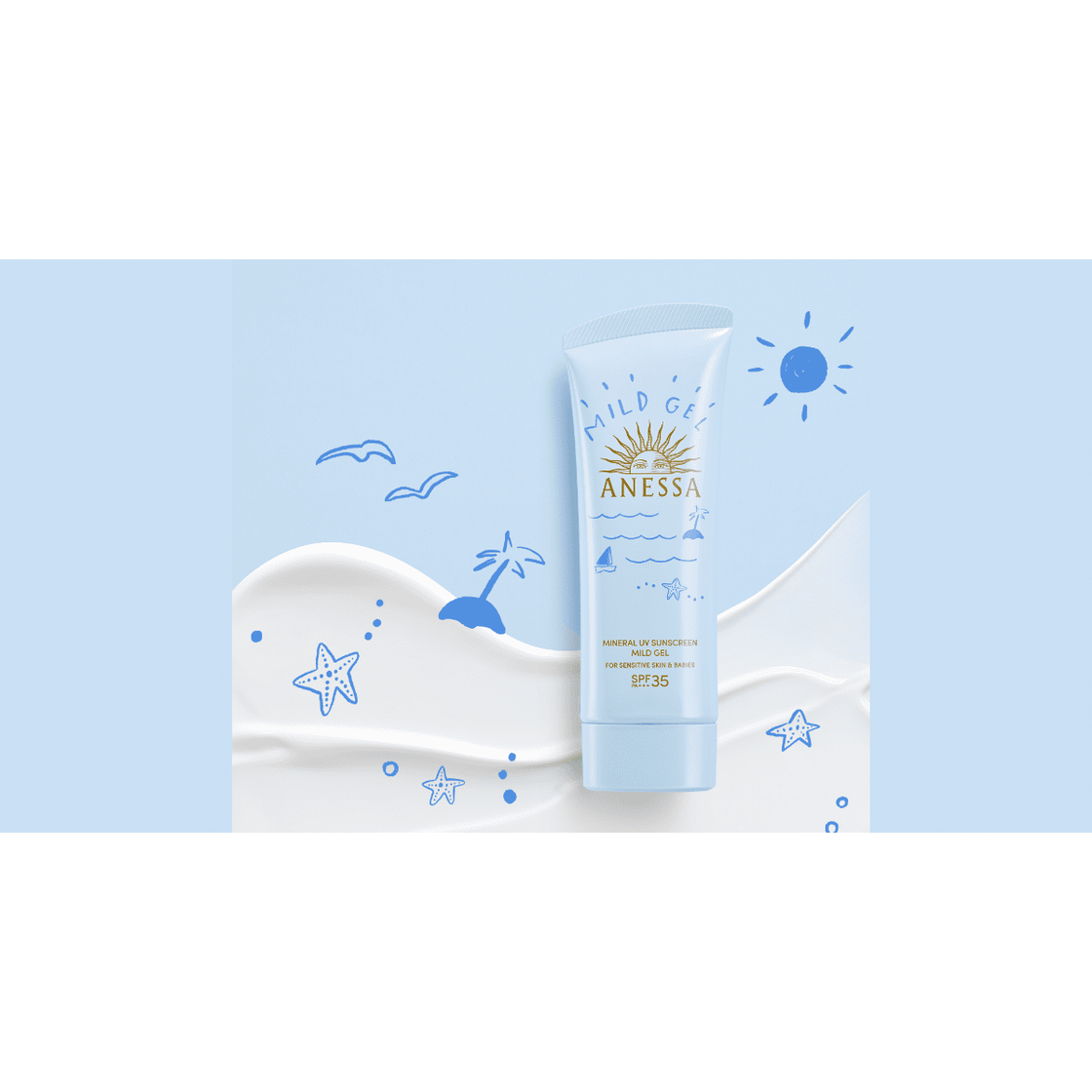 Anessa Moisture UV Sunscreen Mild Gel SPF35 PA+++ 90ml