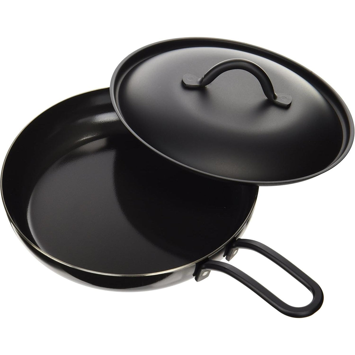Summit Mini Fry Pan Small Cast Iron Frying Pan With Lid 16cm