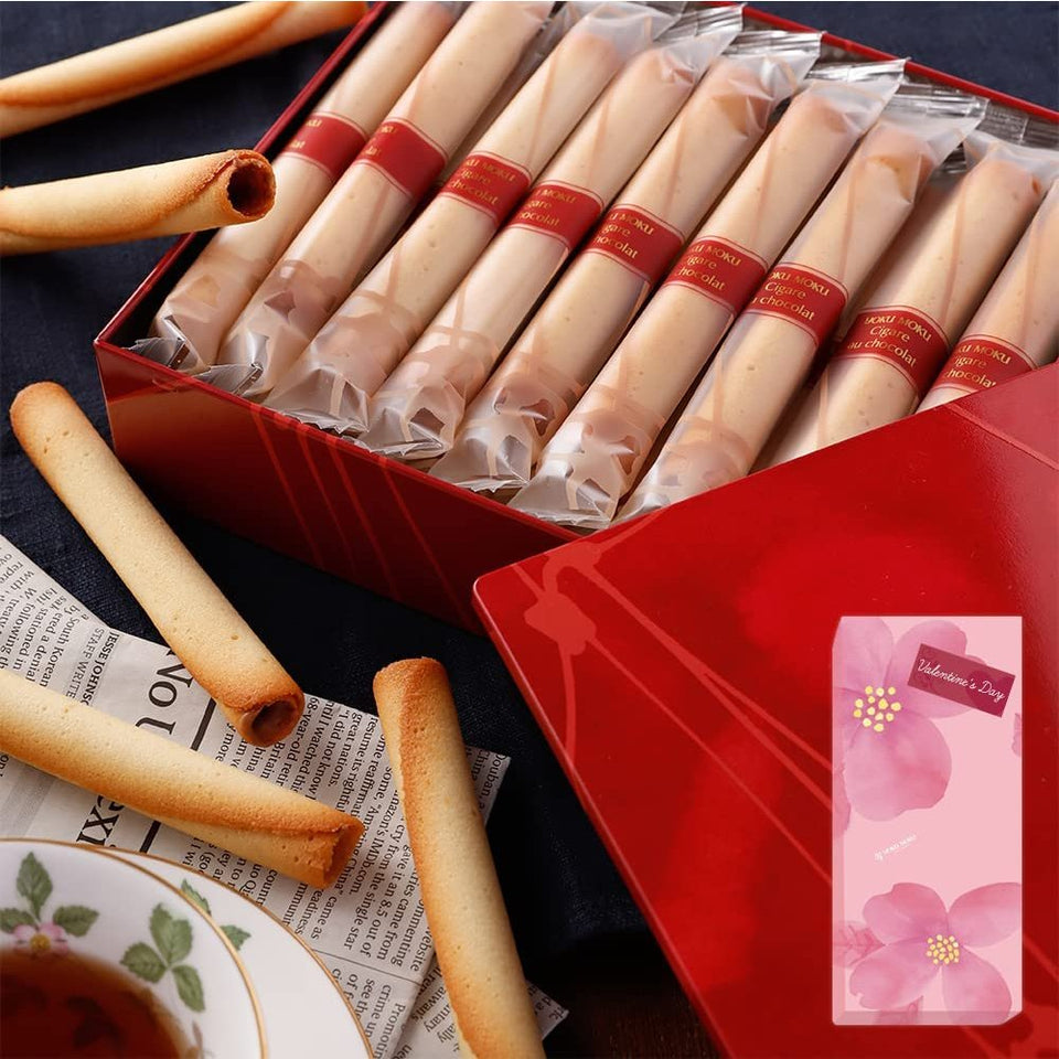 Yoku Moku Cigare au Chocolat Chocolate-filled Cigar Cookies 18 Pieces